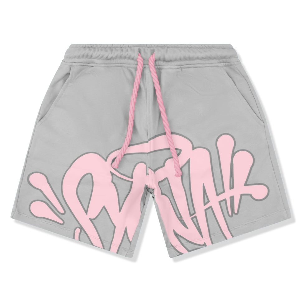 Syna World Logo Grey Pink T-Shirt & Shorts – Crepslocker