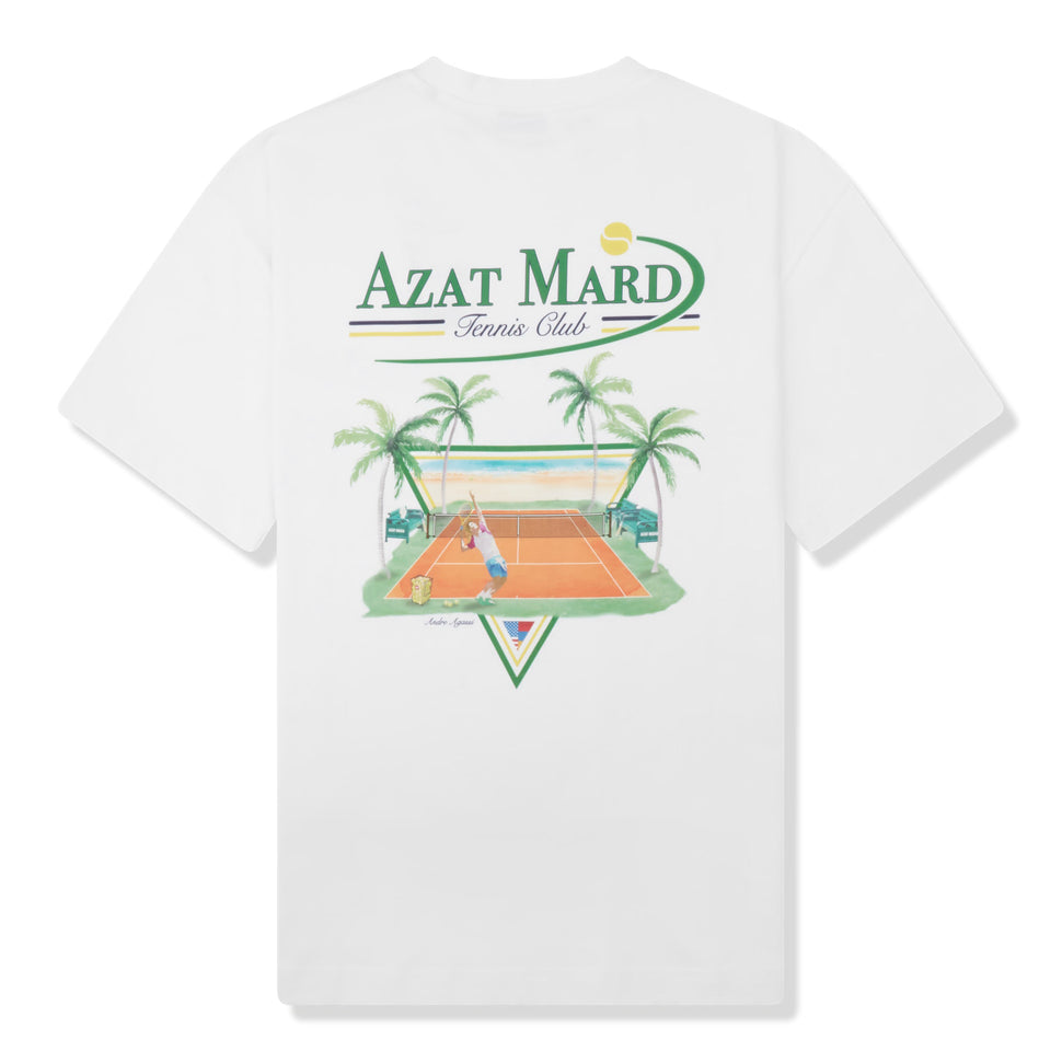 Azat Mard Tennis Club T Shirt White – Crepslocker