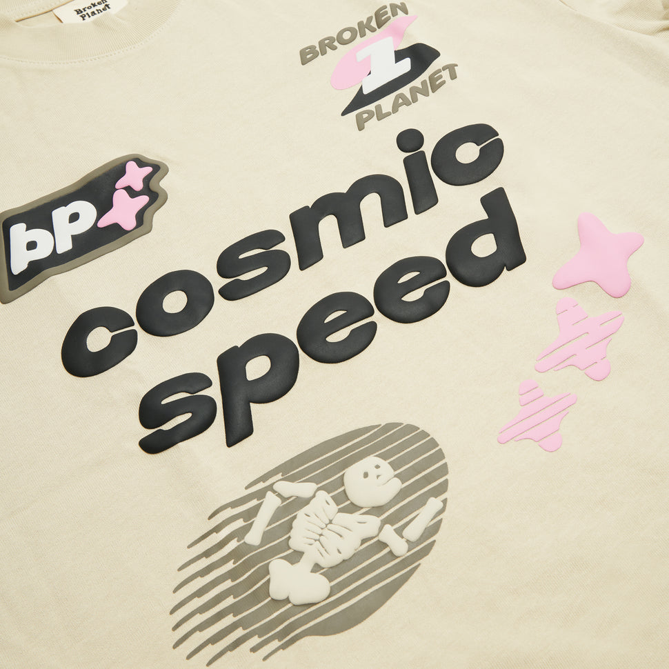 Broken Planet Cosmic Speed Bone White T Shirt – Crepslocker