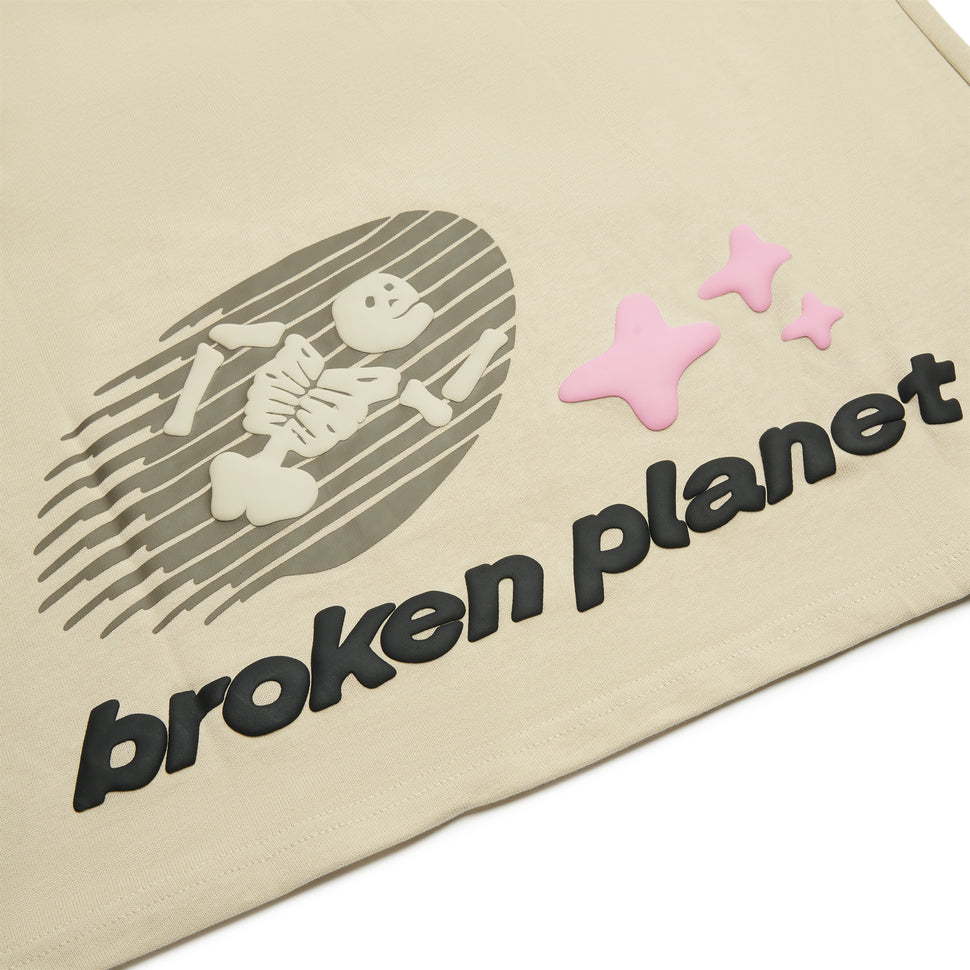Broken Planet Cosmic Speed Bone White T Shirt – Crepslocker