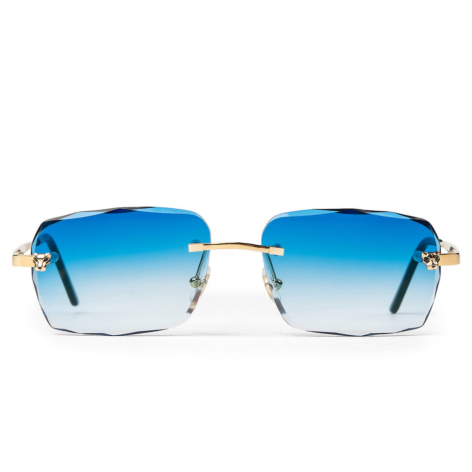 Cartier Eyewear Custom CT0148O Panthere De Cartier Rimless Sunglasses ...